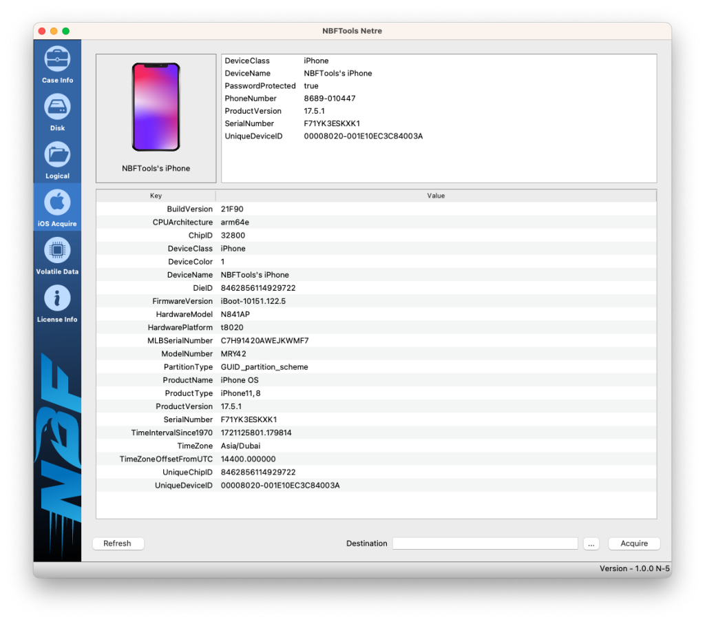 NETRE – Forensic Imaging Solution – NBFTools