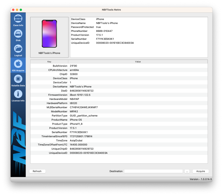 NETRE – Forensic Imaging Solution – NBFTools